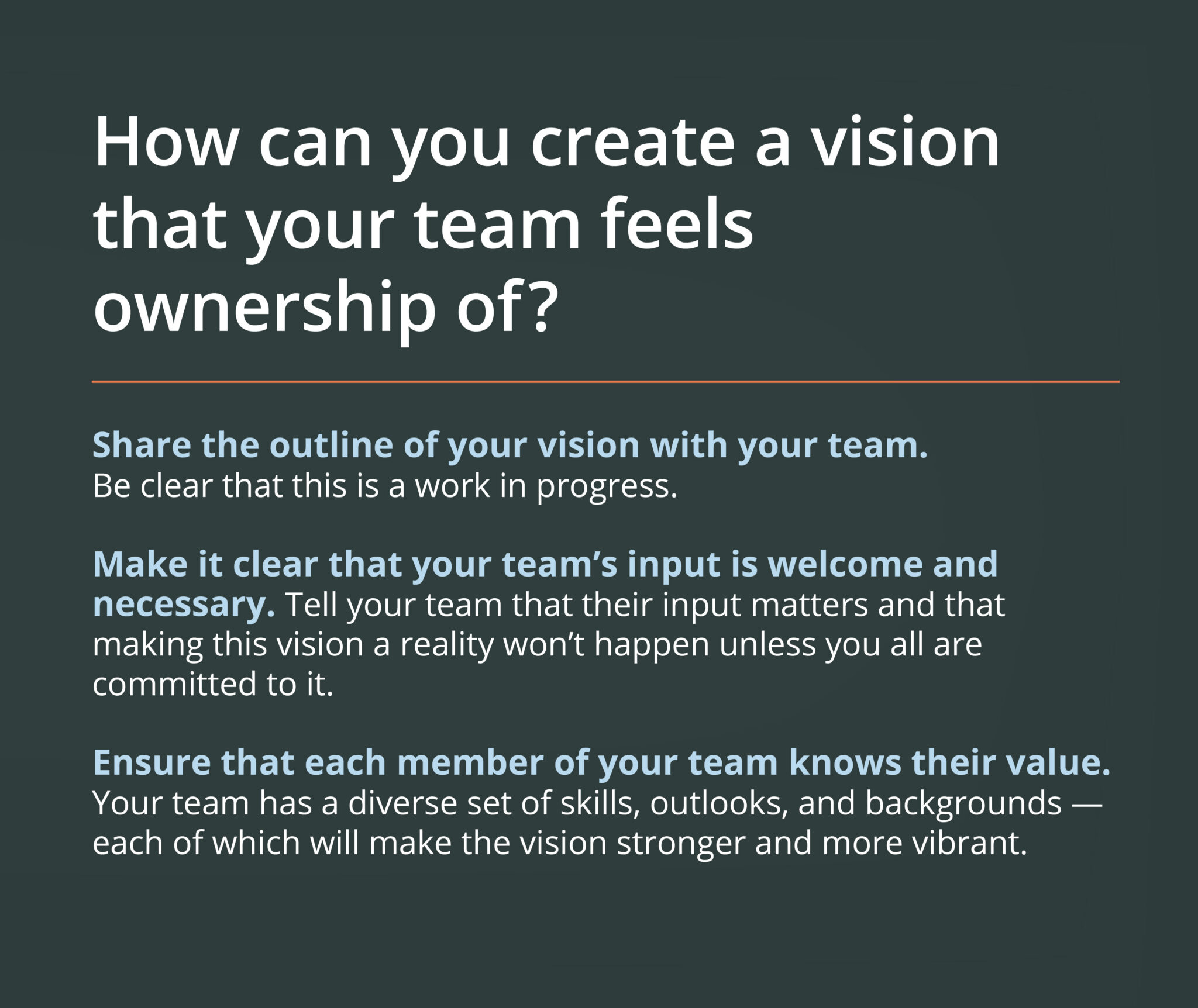 Why Inspiring a Shared Vision Is the Hardest Thing You’ll Do as a ...